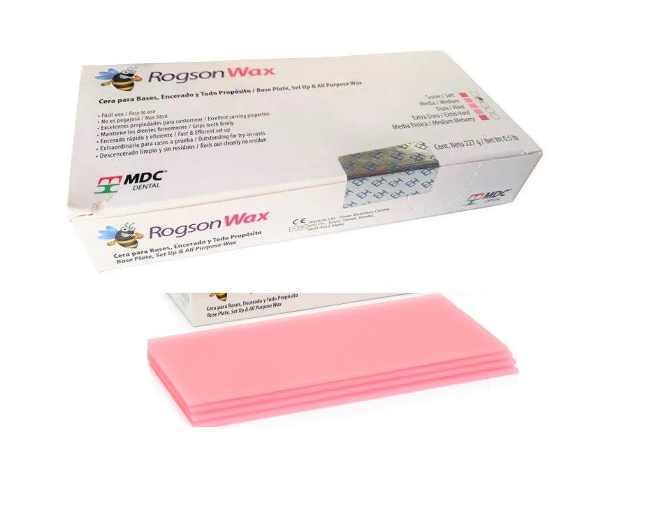 Cera Para Bases Encerado Rogson Wax Media 1/2lb | MDC Dental