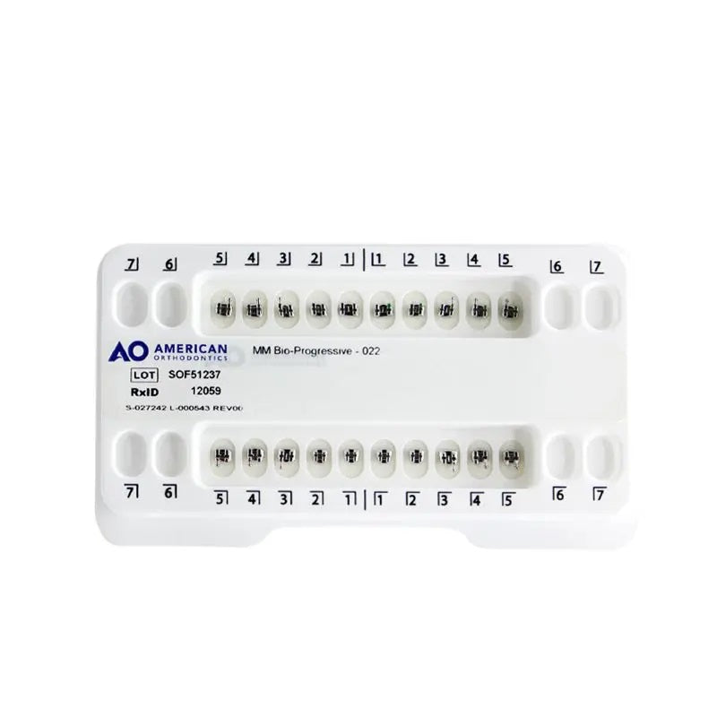 BRACKETS MINI BIO-PROGRESIVA RICKET .022 AO | Tienda DDC